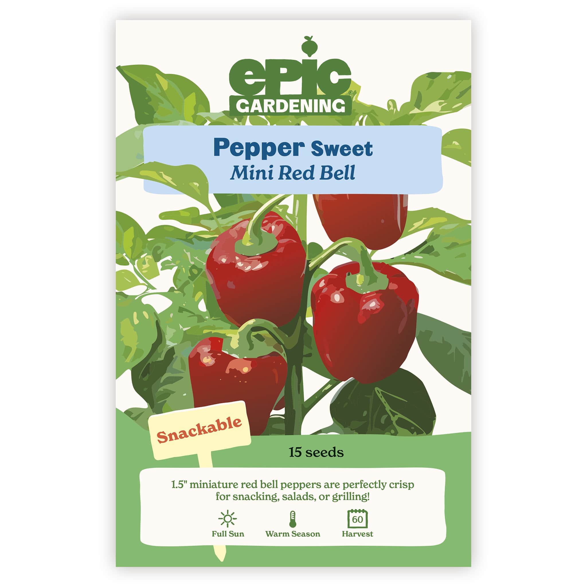 Mini Red Bell Sweet Pepper – Epic Gardening