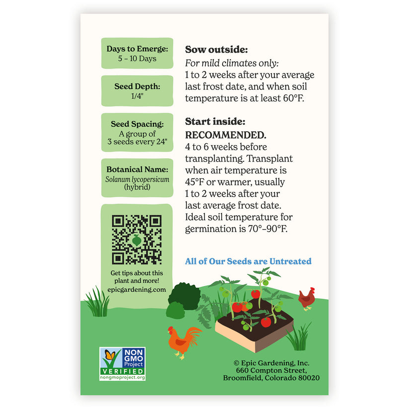 Containers Choice Red Bush Tomato – Epic Gardening