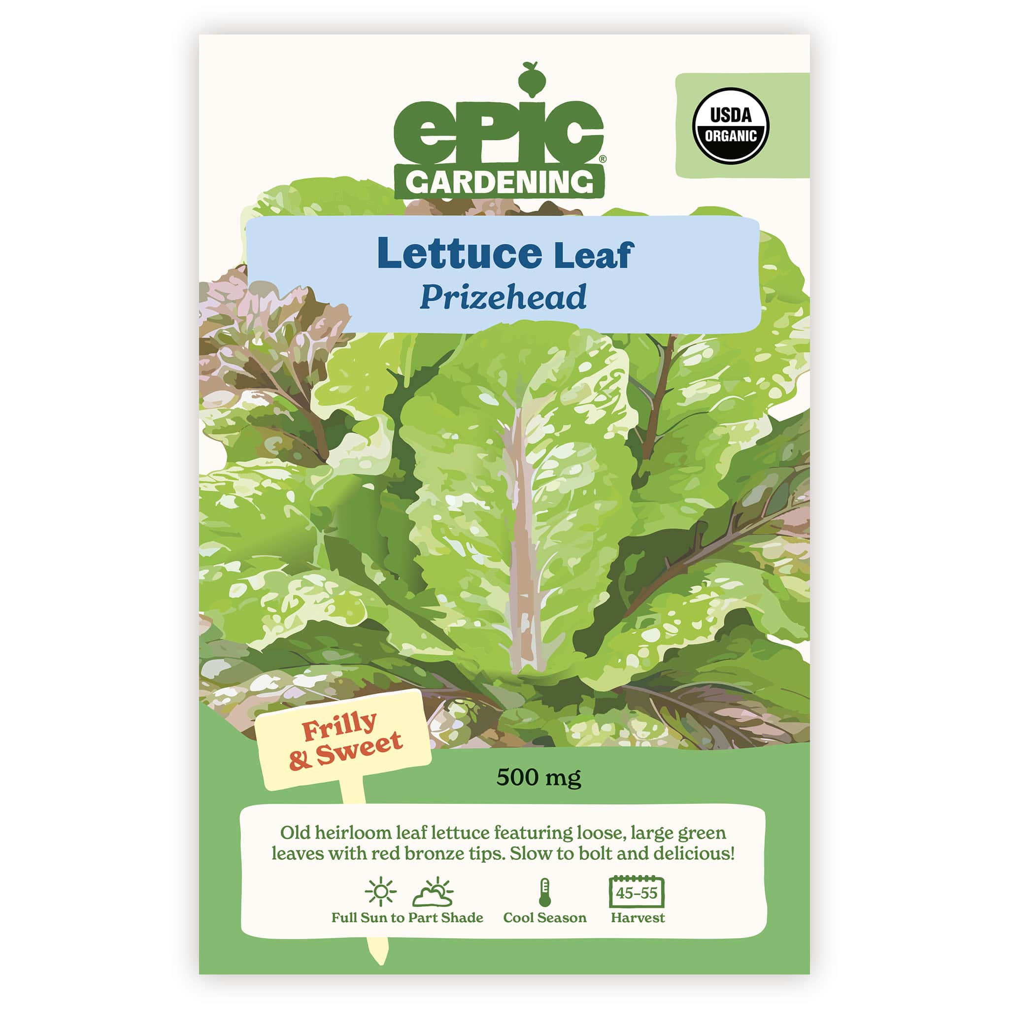 Prizehead Leaf Lettuce – Epic Gardening