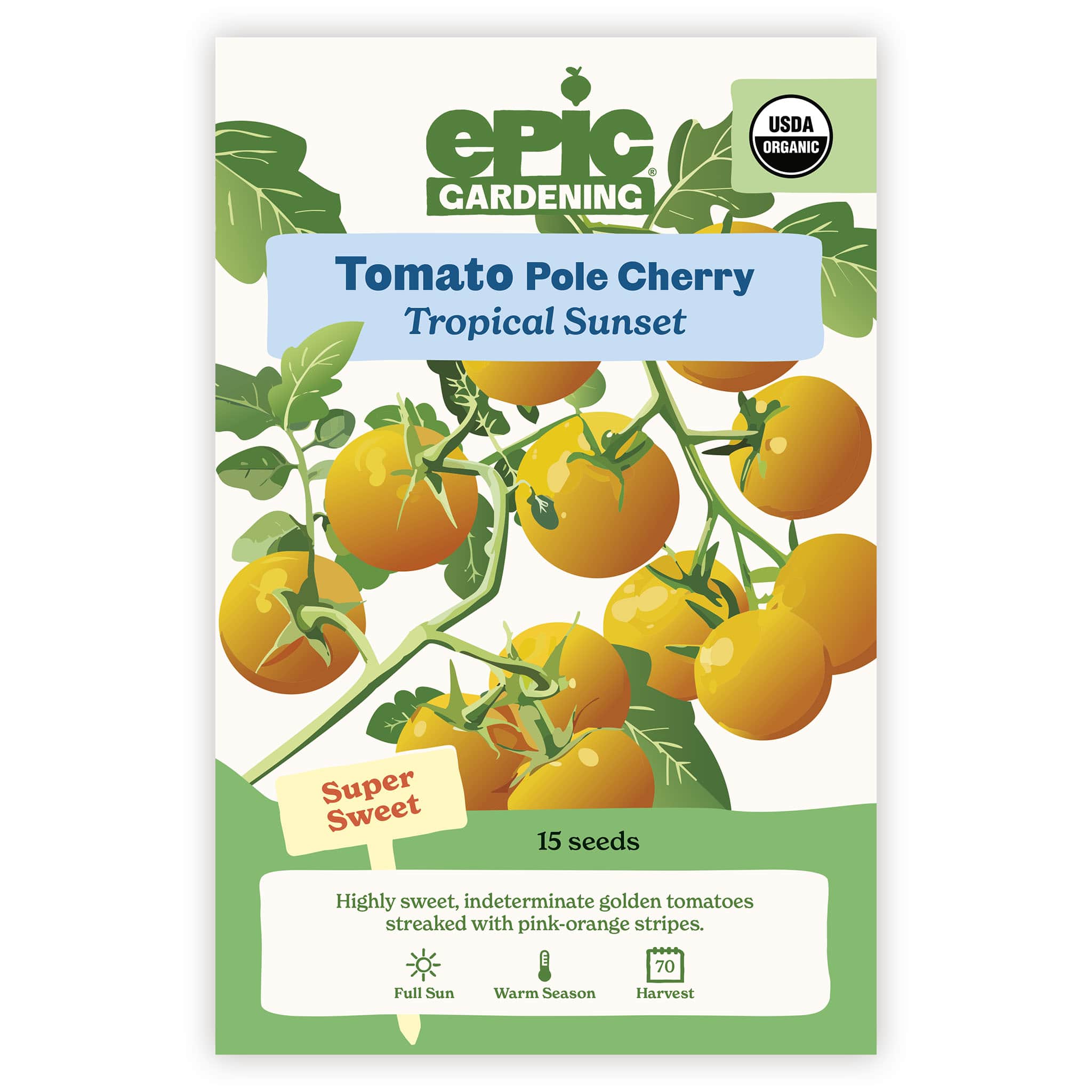 Tropical Sunset Pole Cherry Tomato – Epic Gardening