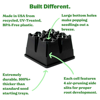 Epic 4-Cell Seed Starting Trays – Epic Gardening
