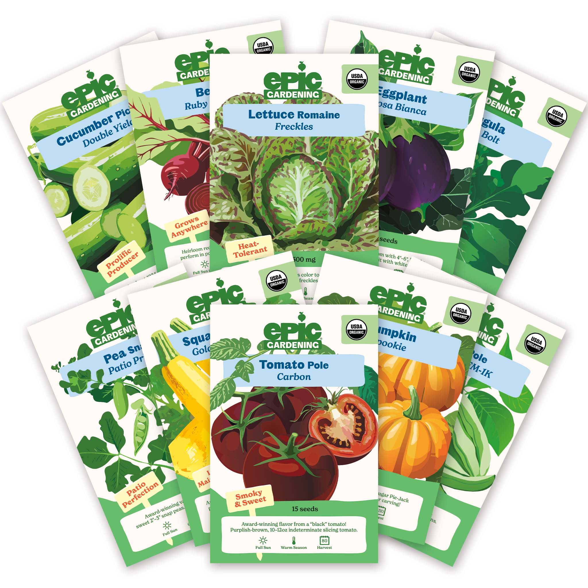 Organic Vegetable Garden Bundle – Epic Gardening